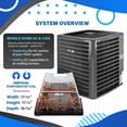 ACiQ 2 Ton 14.3+ SEER2 Central Air Conditioner with Mobile Home Coil ...