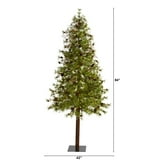 Nearly Natural Clear Prelit LED Assorted Colors Holiday Slim Christmas ...