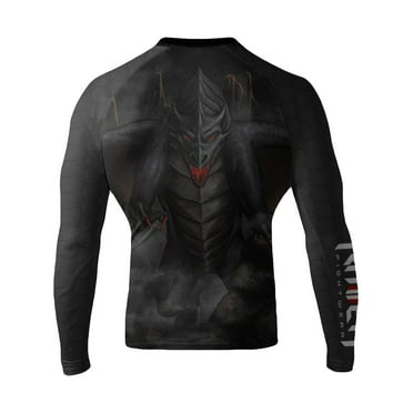 Raven Fightwear Men's Cthulhu MMA BJJ Rash Guard Black Small - Walmart.com