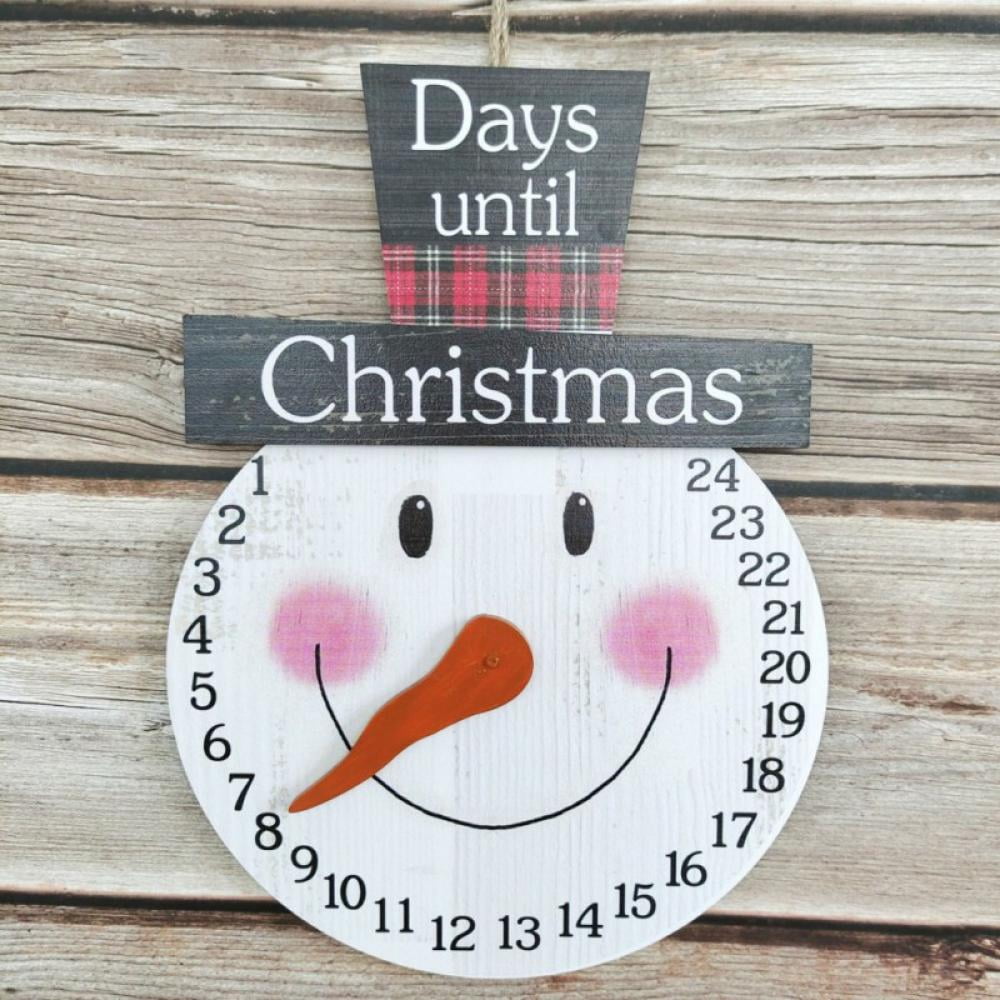 Christmas Advent Calendar 24 Days Until Christmas Wooden Calendar ...