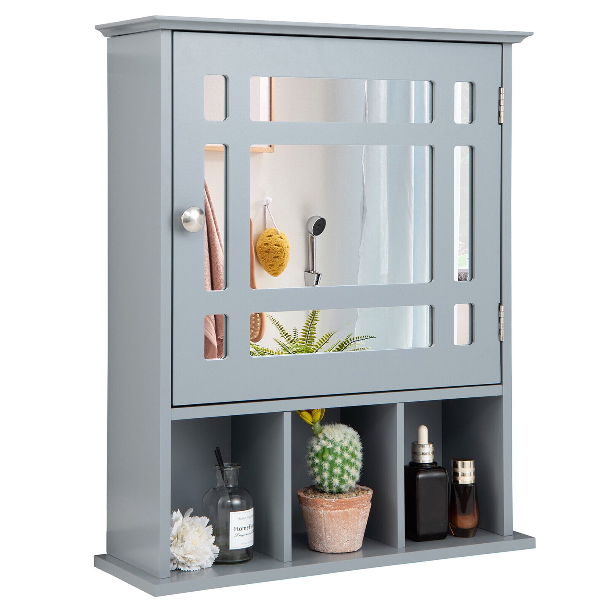 Click here for Gymax Wall Mount Mirrored Medicine Cabinet With Ad... prices