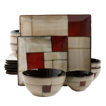 Yellowstone 12-Piece Ceramic Dinnerware Set, Kayce Collection - Walmart.com