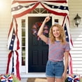 Independence Day Garden Decoration Banner, Large Patriotic Fabric ...