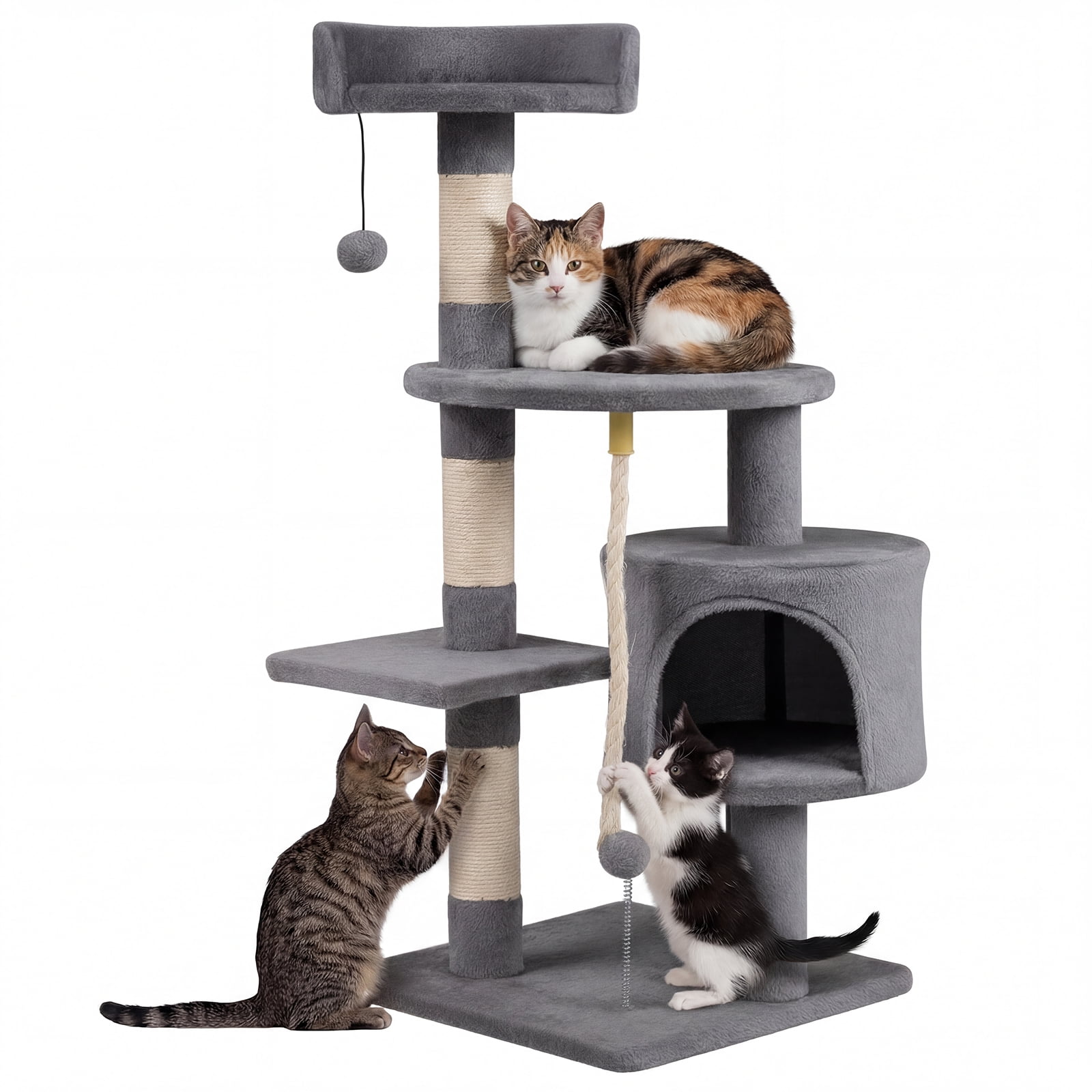 Click here for Gymax Cat Tree 36 Cat Tower W/Condotop Perch Sisal... prices