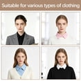2 Pcs Detachable Dickey Collar Faux False Half Shirt Fake Collar Blouse ...