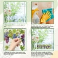 114x37cm Large Grapes Vine Window Clings Green Leaves Window Decals ...