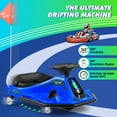 JOYLDIAS 24V Electric Drift Go Kart for Kids, 360° Rotating, 2 Speeds ...