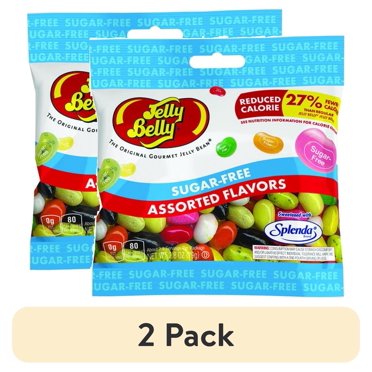 Jelly Belly Sugar-Free Individual Candy - Assorted Flavors, Pack of 12 ...