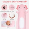 36" Giant Pink Axolotl Stuffed Animal, Cute Soft Long Axolotl Plush ...