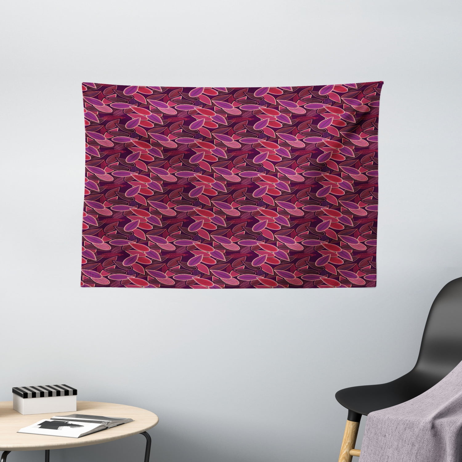 Lilac Tapestry, Abstract Leaves of Lilac Plant Stylized Graphic Pile of ...