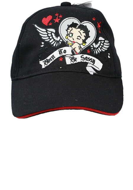 Baseball Cap - Betty Boop - Black Hearts (Youth/Kids) New Hat boop749 ...