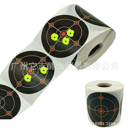 3" X 250 Pcs Navy Blue Splatter Target With Sharp Yellow Blooming Spot ...