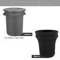 32 Gallon Stretch Spandex Cover, 8 Pack Outdoor Fitted Waste Container ...