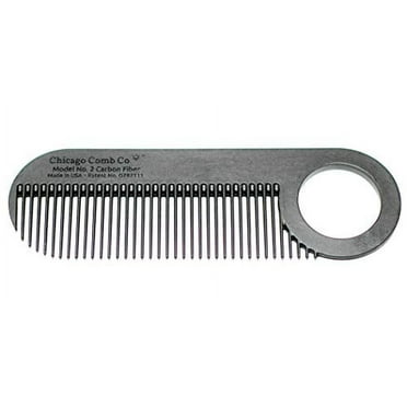 Chicago Comb Model 7 Carbon Fiber, Made in USA, Detangling, Pick & Lift ...