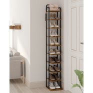 Vertical Shoe Rack, Shoe Shelves, Wood Shoe Organizer for Closet, Shoe ...