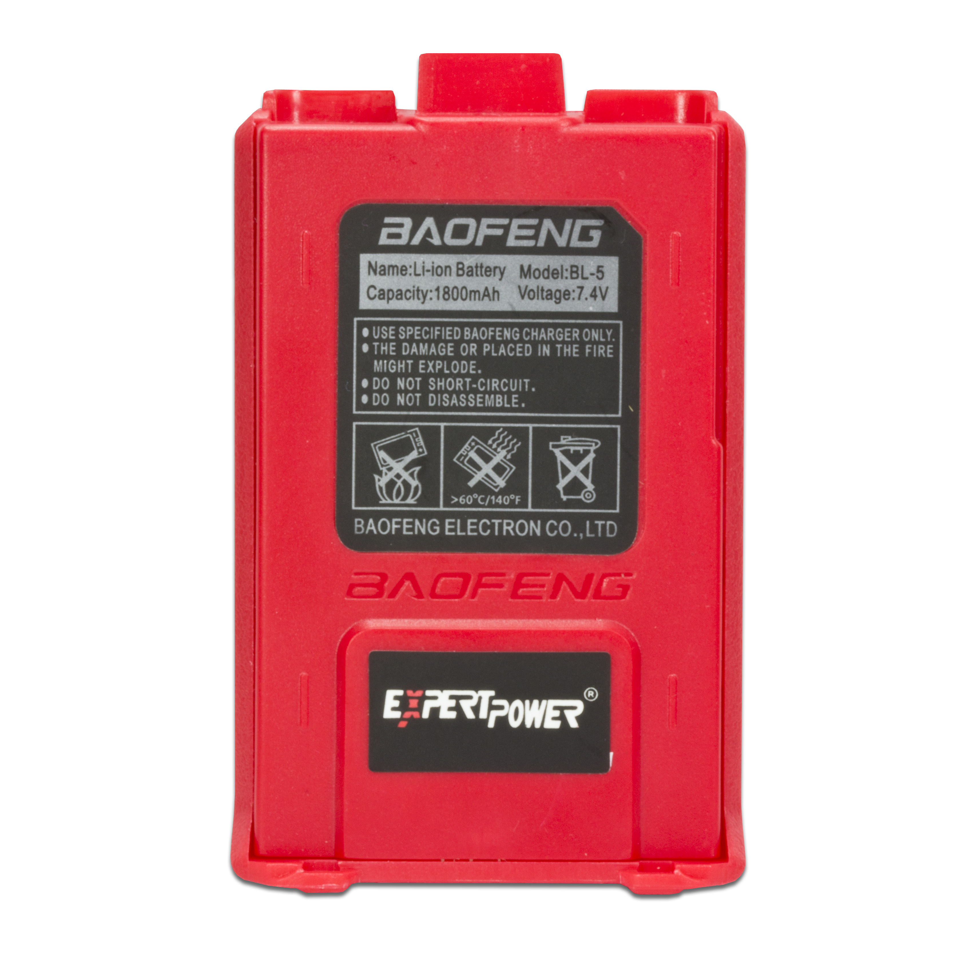 7.4V 1800mAh Li-Ion Original BAOFENG BL-5 Rechargeable Battery For ...