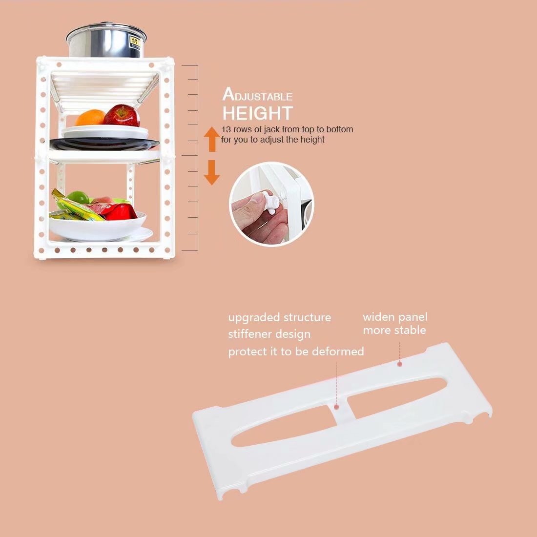 Buy Simple Trending Stackable 2-Tier Under Sink Cabinet Organizer with ...