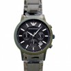 Emporio Armani Black Stainless Steel Chronograph Men's Watch, AR2485 ...
