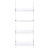 Toby 4-shelf Acrylic Ladder Bookcase Clear - Walmart.com