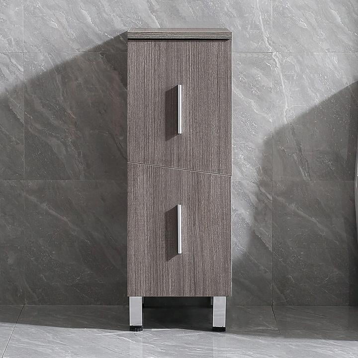 12'' Walcut Solid Wood Single Bathroom Vanity Base Cabinet Withe 2 ...