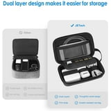 JETech Travel Case Gadget Bag Small, Travel Small Item Carry Bag ...