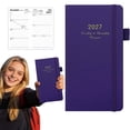2027 English Weekly Planner,Hardcover Agenda Book,Softcover Weekly and ...