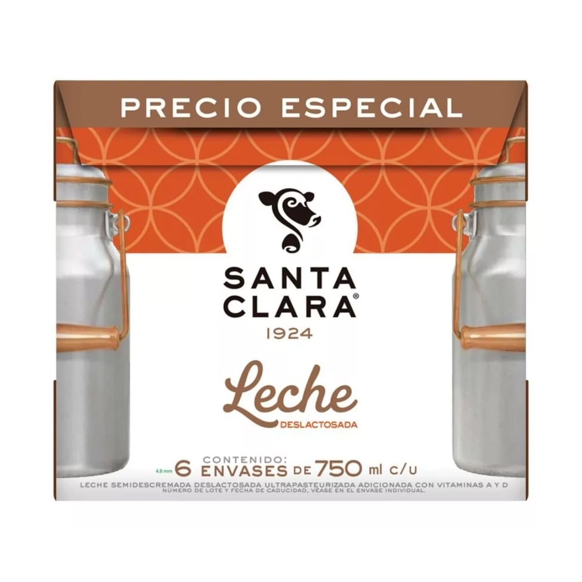 Leche Santa Clara Deslactosada 1 Pack De 12 Leches De 750 Ml. | Walmart ...