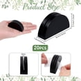 20Pcs Half Round Acrylic Name Card Holder Business Card Holder Black 30 ...