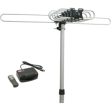 Able Signal Amplified HD Digital Outdoor HDTV Antenna with Motorized ...