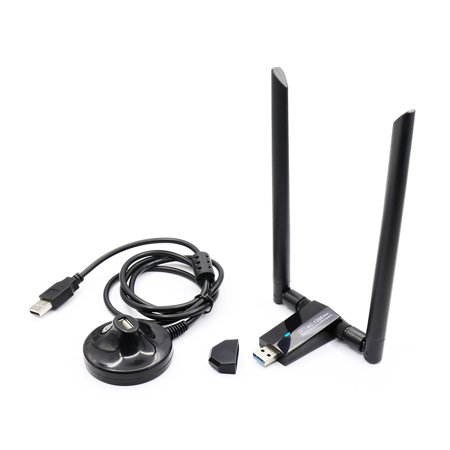 Clairlio USB 3.0 WiFi Antenna Adapter Removable USB Connector Wireless ...