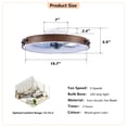 20" Ceiling Fans with Lights Kit (Led) and Remote Control, 3000-6500K ...
