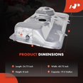A-Premium Fuel Tank with Lock Ring & O-Ring Compatible with Mazda MPV ...