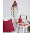 DII 11" Modern Wood Santa Claus Welcome Hanging Sign in Red/White ...