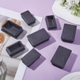8Pcs 2 Sizes Black Rectangle Plastic Plug Insert Tubing End Caps Tube ...