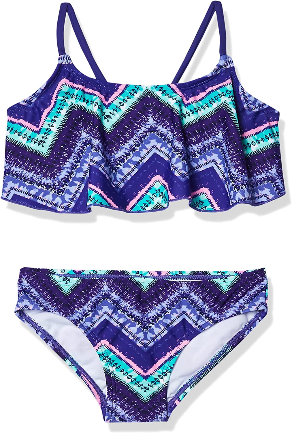 Kanu Surf Girls Alania Flounce Bikini Beach Sport 2 Piece Swimsuit 10