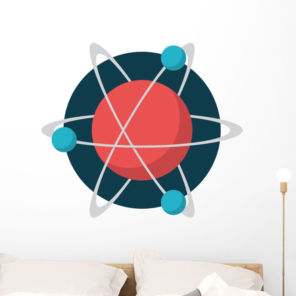 Atom Wall Mural Decal Sticker, Wallmonkeys Peel & Stick Vinyl Graphic ...