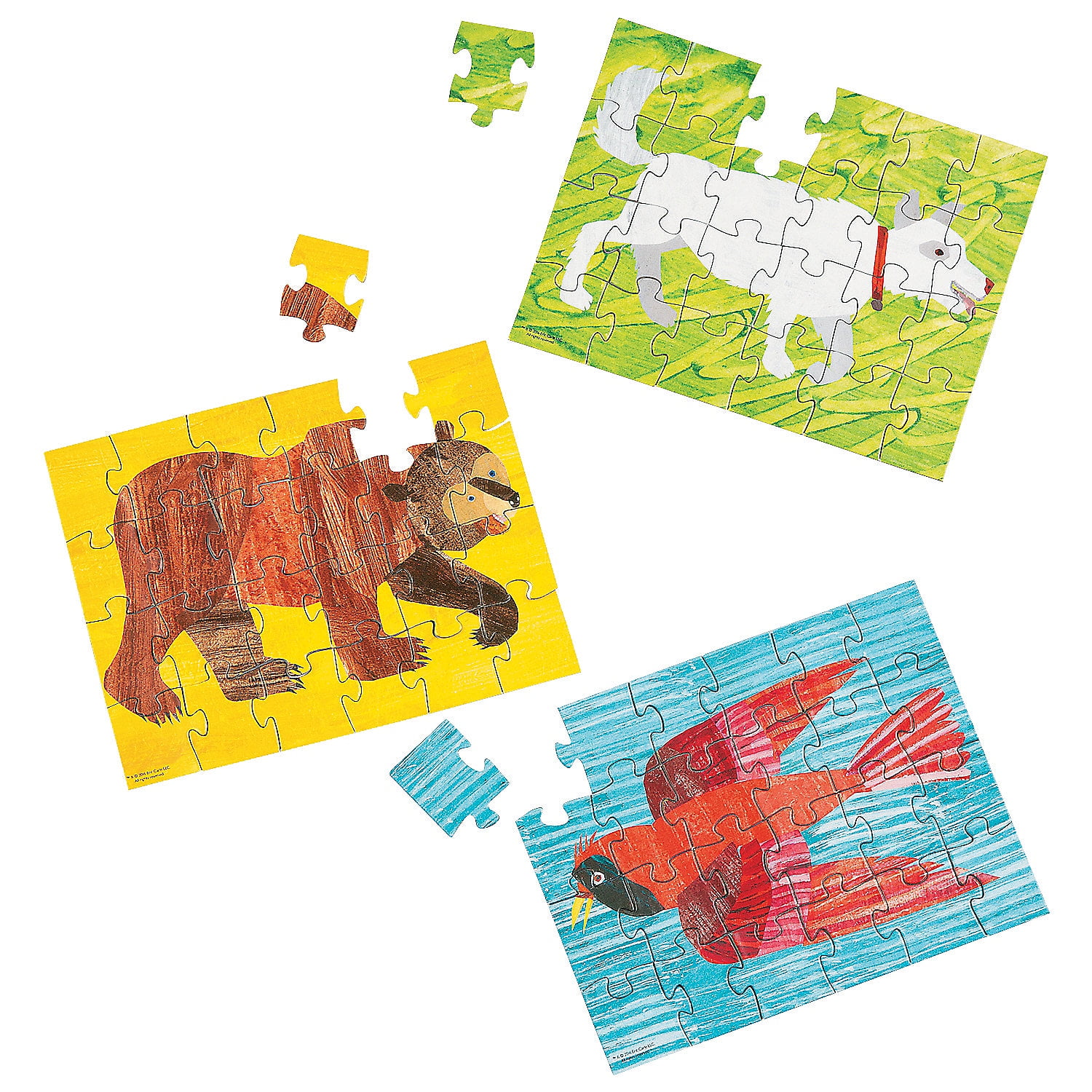 Brown Bear Puzzles - Party Favors - 12 Pieces - Walmart.com