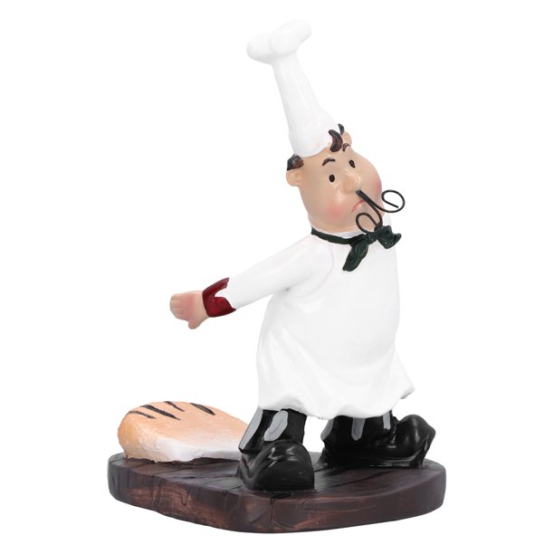 Resin Chef Ornament, Simple Resin Chef Statue Portable For Kitchen For ...