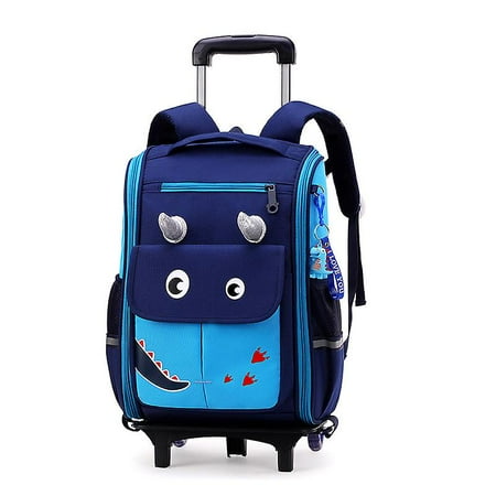 School Bag Student High Capacity Rolling Backpacks Kids Trolley Wheeled ...