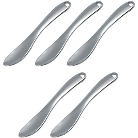 MAFNIO Mini Cosmetic Spoon Cream Spatula: 5pcs Golden Makeup Scoops ...