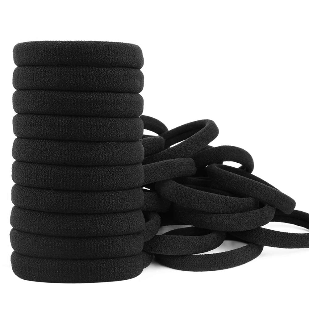 Click here for Jiaia Thick Hair Elastics Black Hair Elastics Seam... prices