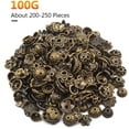 BronaGrand 100 Gram(About 150-250pcs) Bali Style Jewelry Making Metal ...