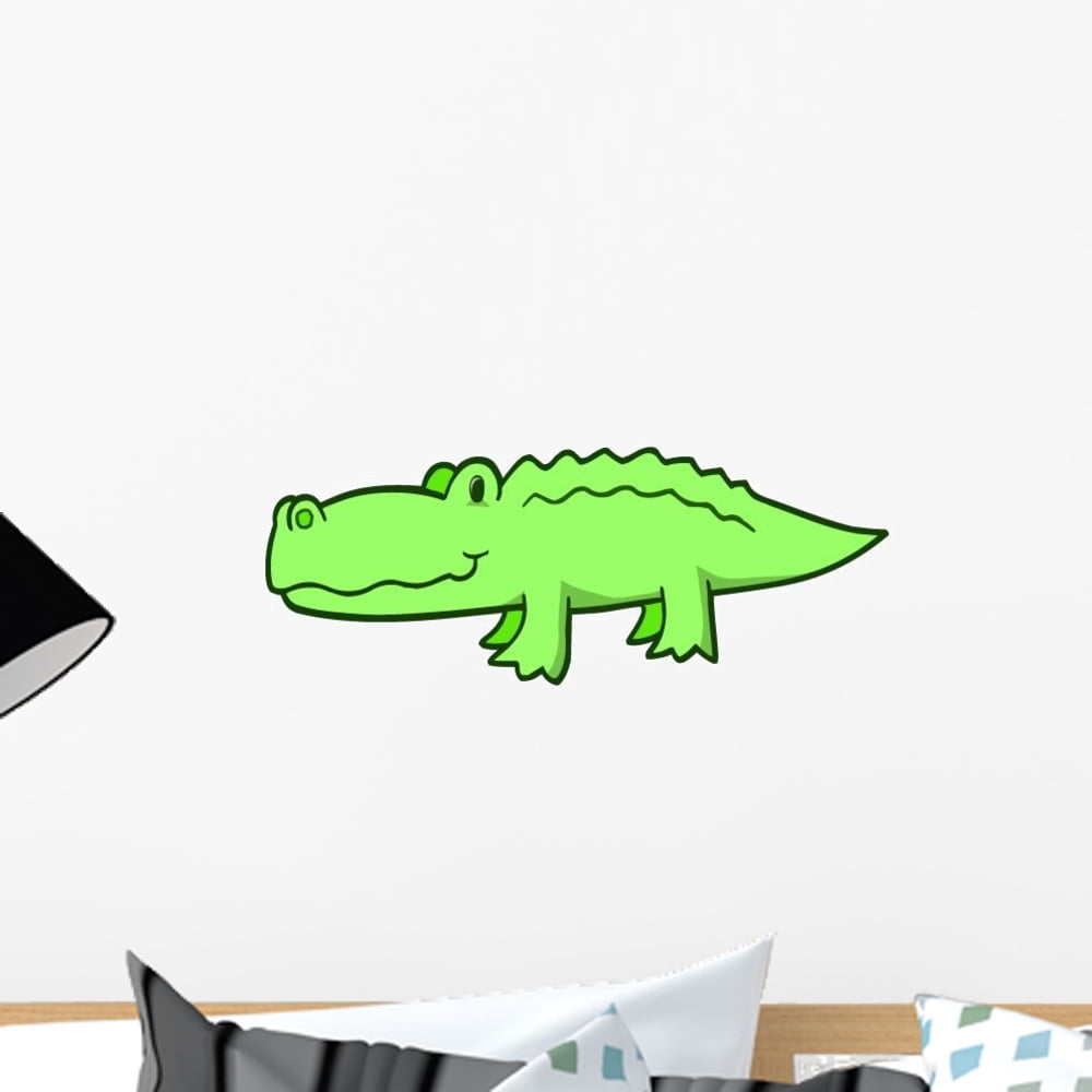 Cute Baby Alligator Wall Decal Sticker by Wallmonkeys Peel and Stick ...