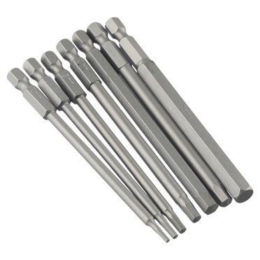 8pcs Hex Head Allen Wrench Drill Bits Set 100mm SAE Metric Allen Screwdriver Bits Magnetic Hex ...