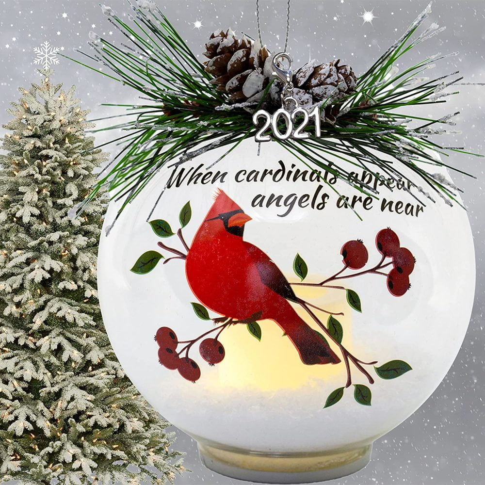 Hand Painted Cardinal Ornament,Missing Someone,One Of A Kind Gift ...