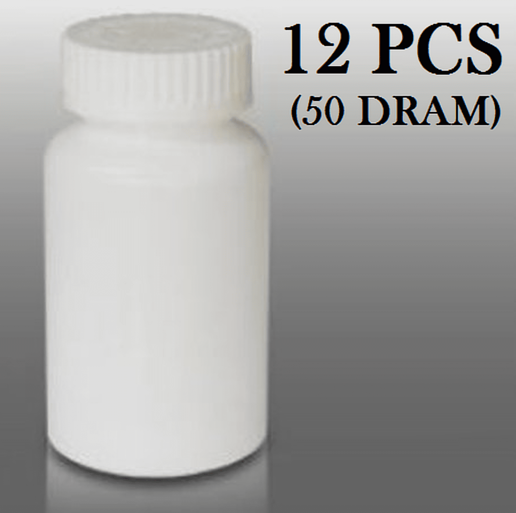 Prescription Pharmacy Vials - White - Child Resistant Caps - 50 Dram ...
