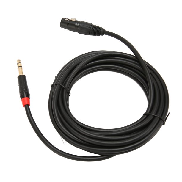 XLR Female To 1/4 Inch TRS Cable, Quarter Inch TRS Jack Cable 16.4FT ...