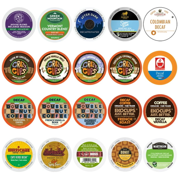 Perfect sampler variety Pack Decaf Coffee Single Serve Cups for Keurig ...