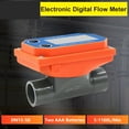 Battery Powered Digital PVC Flow Meter DN15-DN50 Pipe Liquid Flow ...