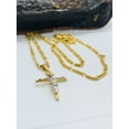 primejewelry269 Figaro Link Cross Necklace for Men & Women, Gold Filled ...